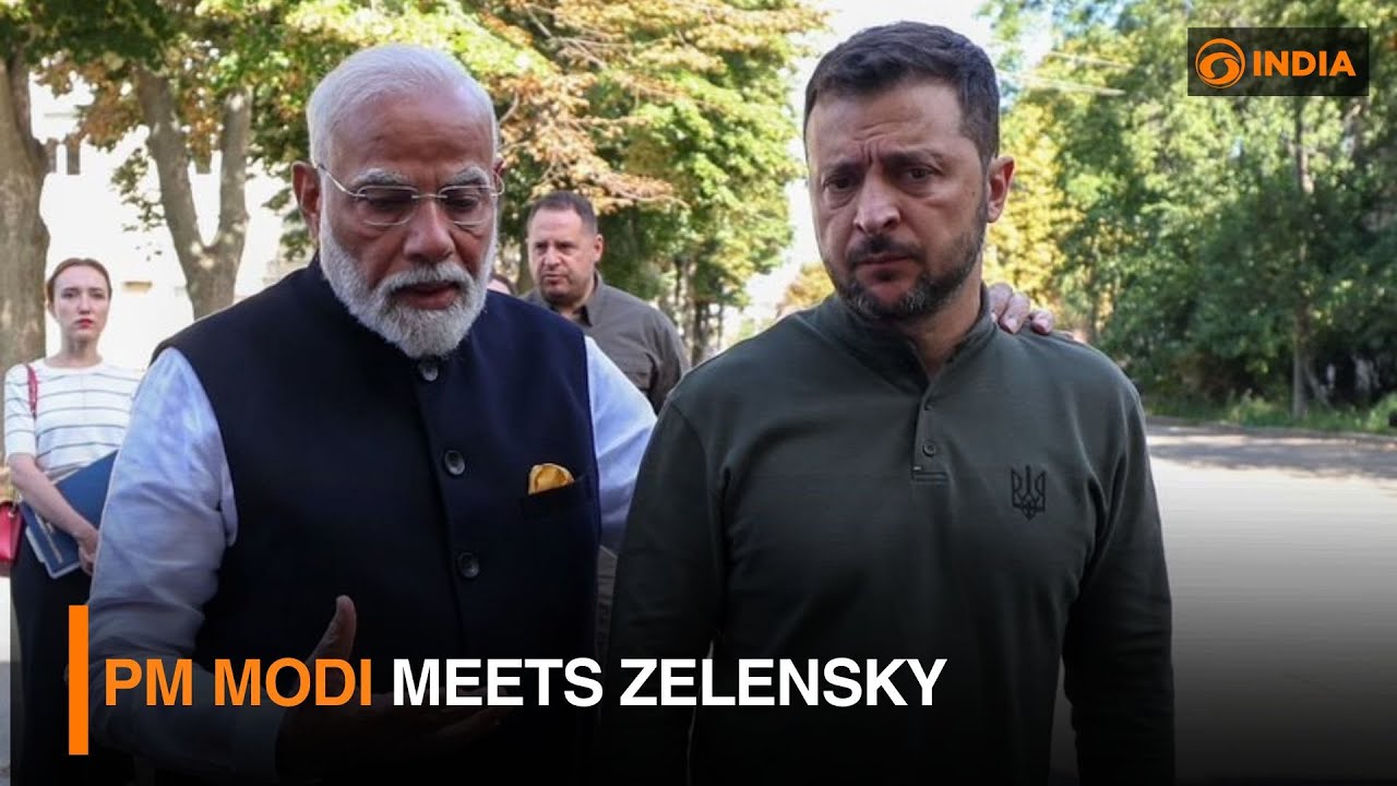 PM Modi meets Zelensky | DD India - YouTube
