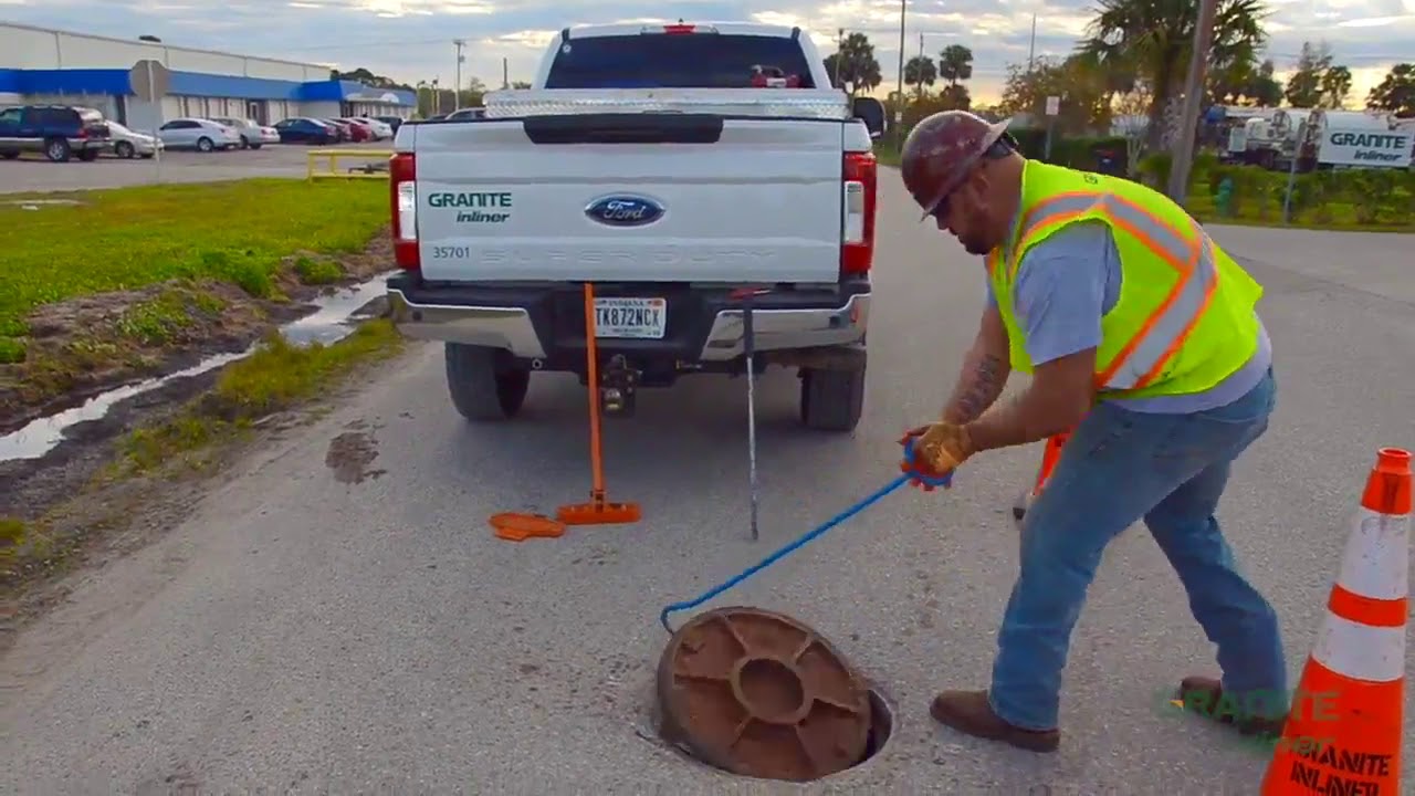 Manhole Cover Removal and Replacement - YouTube