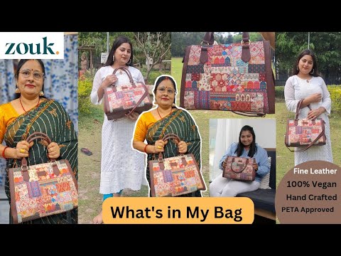 Zouk Hand Bag Review | Zouk Bag | Zouk Laptop Bag Haul | What's in My ...