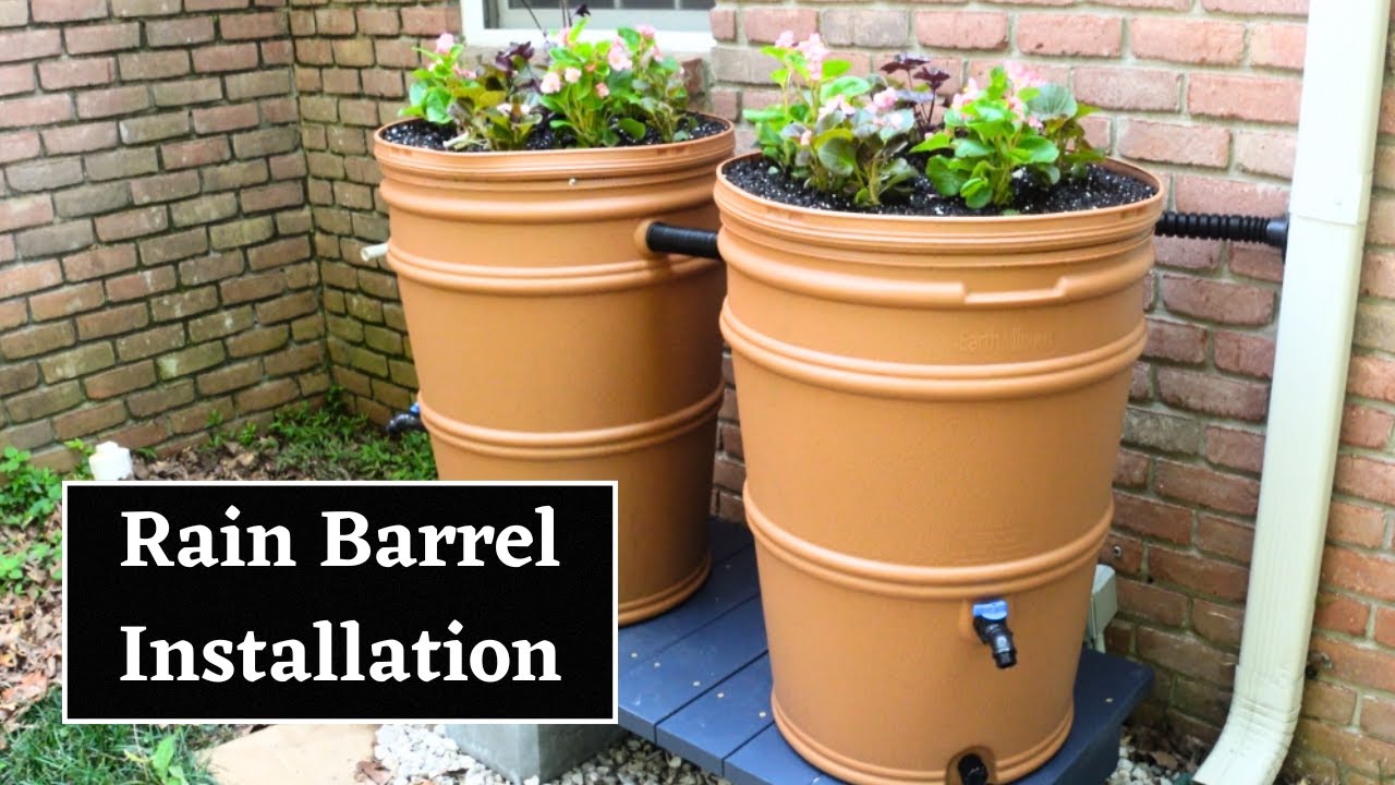 Installing EarthMinded DIY Rain Barrels - YouTube