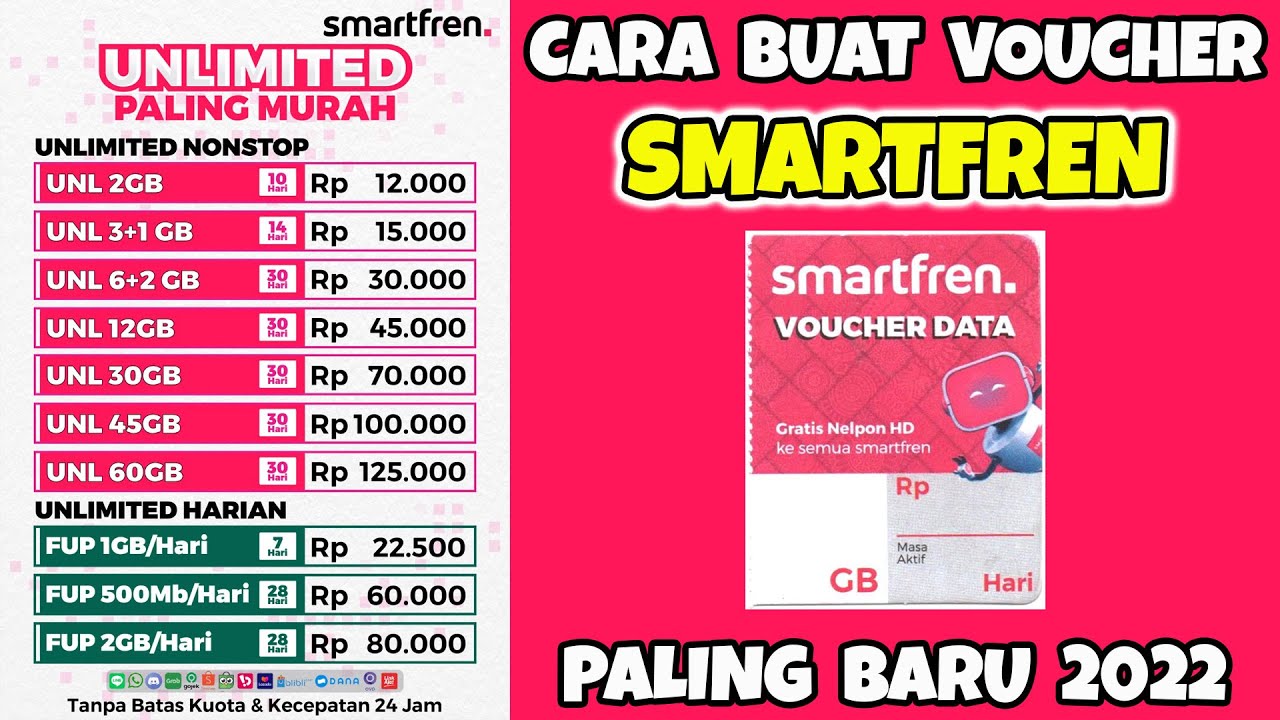 CARA BUAT VOUCHER SMARTFREN TERBARU 2022 - YouTube