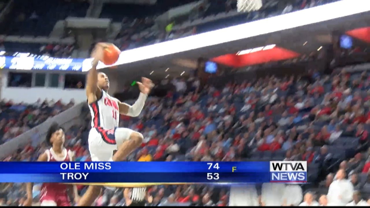 Matthew Murrell makes history as Ole Miss defeats Troy 74-53 - YouTube