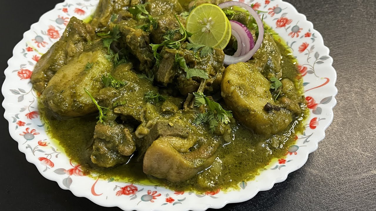 Ramadan Sehri Special Bangalore Style Mutton Phal - Mutton Green Masala ...