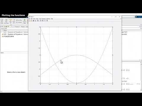 ENGT 509 5-2 Systems of Nonlinear Equations in MATLAB - YouTube