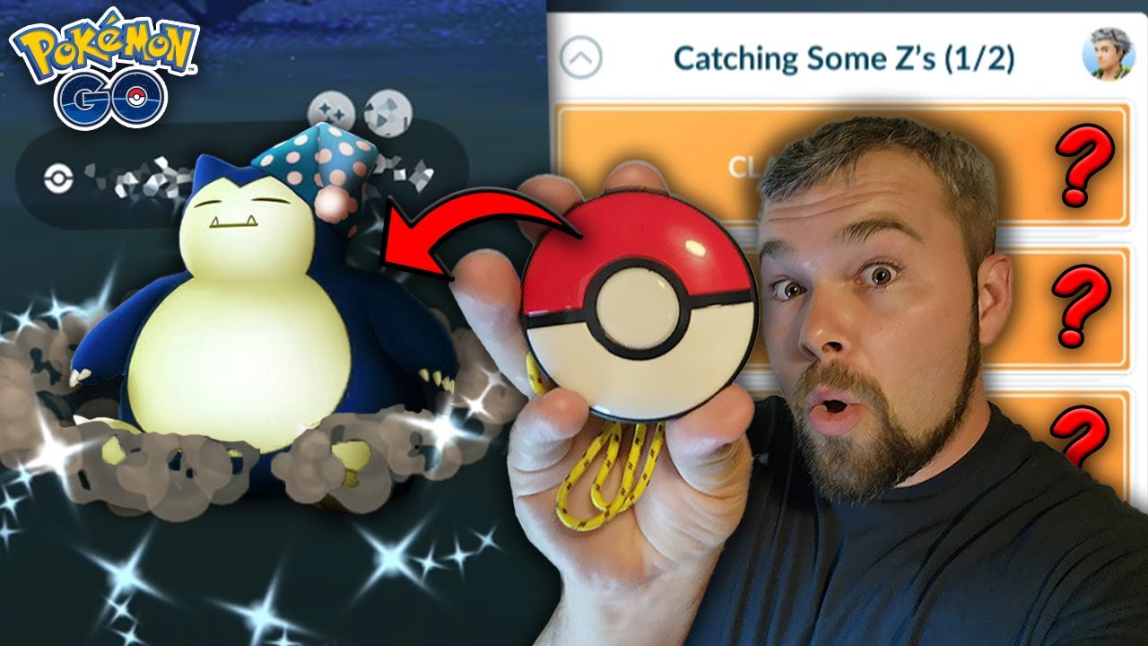 How the New Pokemon GO Plus + Works! ! Shiny Night Cap Snorlax in ...