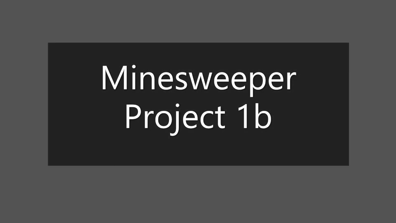 Minesweeper Demonstration Project 1b Cs50 Ai Youtube