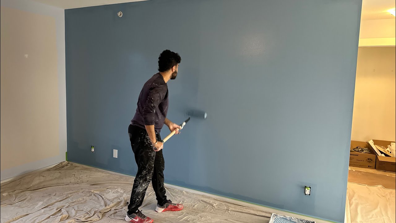 How to paint an accent walls | DIY For Beginners - YouTube