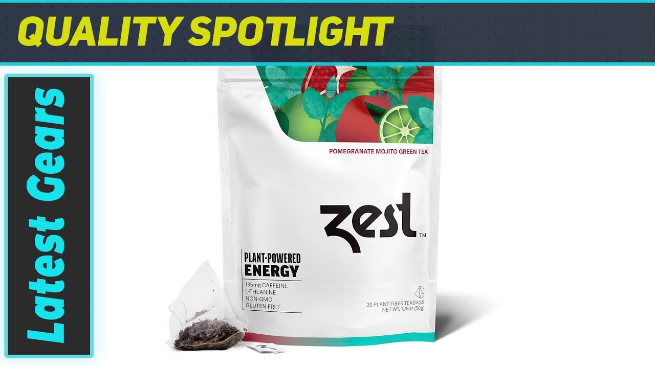 Zest 135mg High Caffeine Energy Leaf Blend - Pomegranate Mojito Green ...