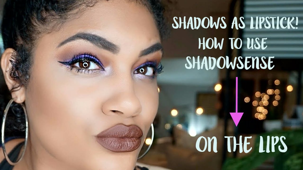 SHADOWS AS LIPSTICK!!??! Applying Shadowsense on the Lips! - YouTube