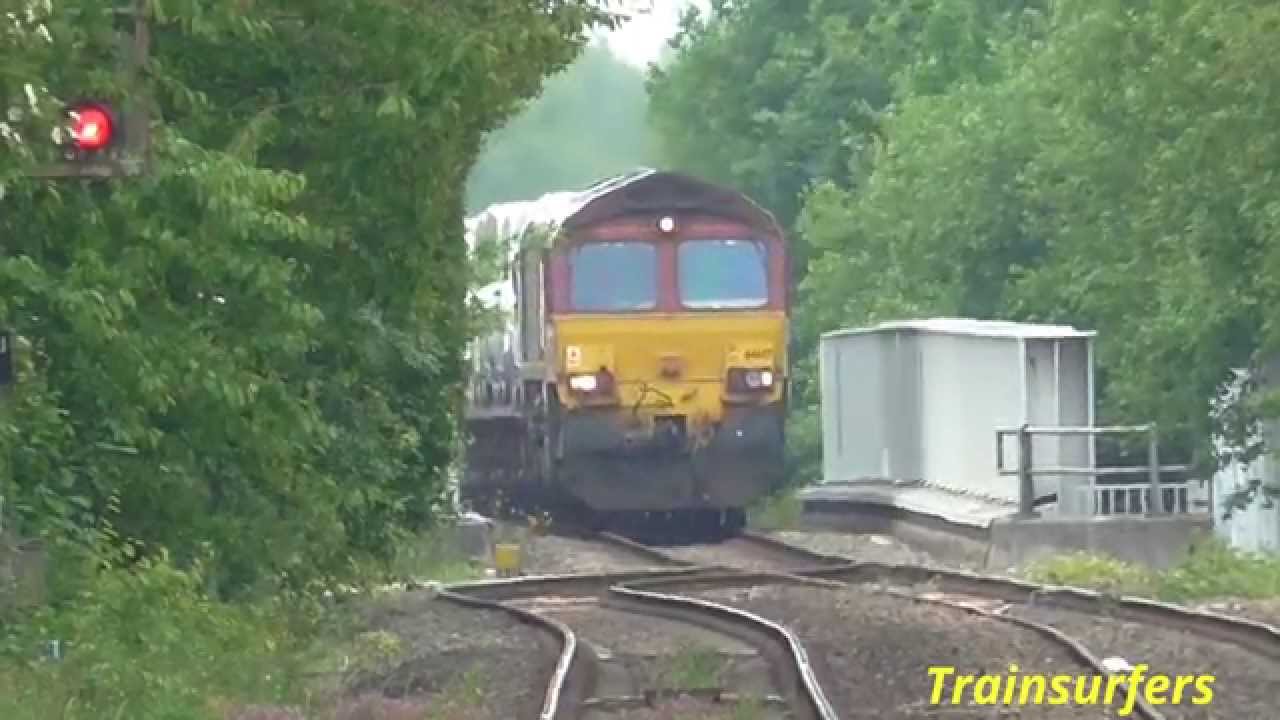 DB Class 66 No. 66147 on 6E33 Arpley Sdgs - Doncaster Europort @ Denton ...