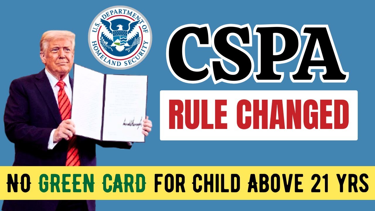 🔴 USCIS Changes CSPA Rule | Big Update for Child Status Protection Act ...