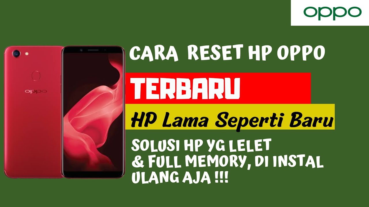 CARA RESET HP OPPO - YouTube