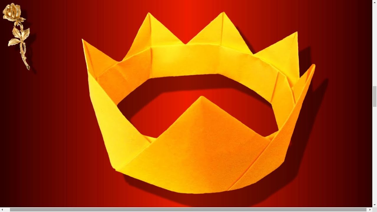 Origami modulaire : 👑 ⚜ Couronne 🤴👸 - YouTube