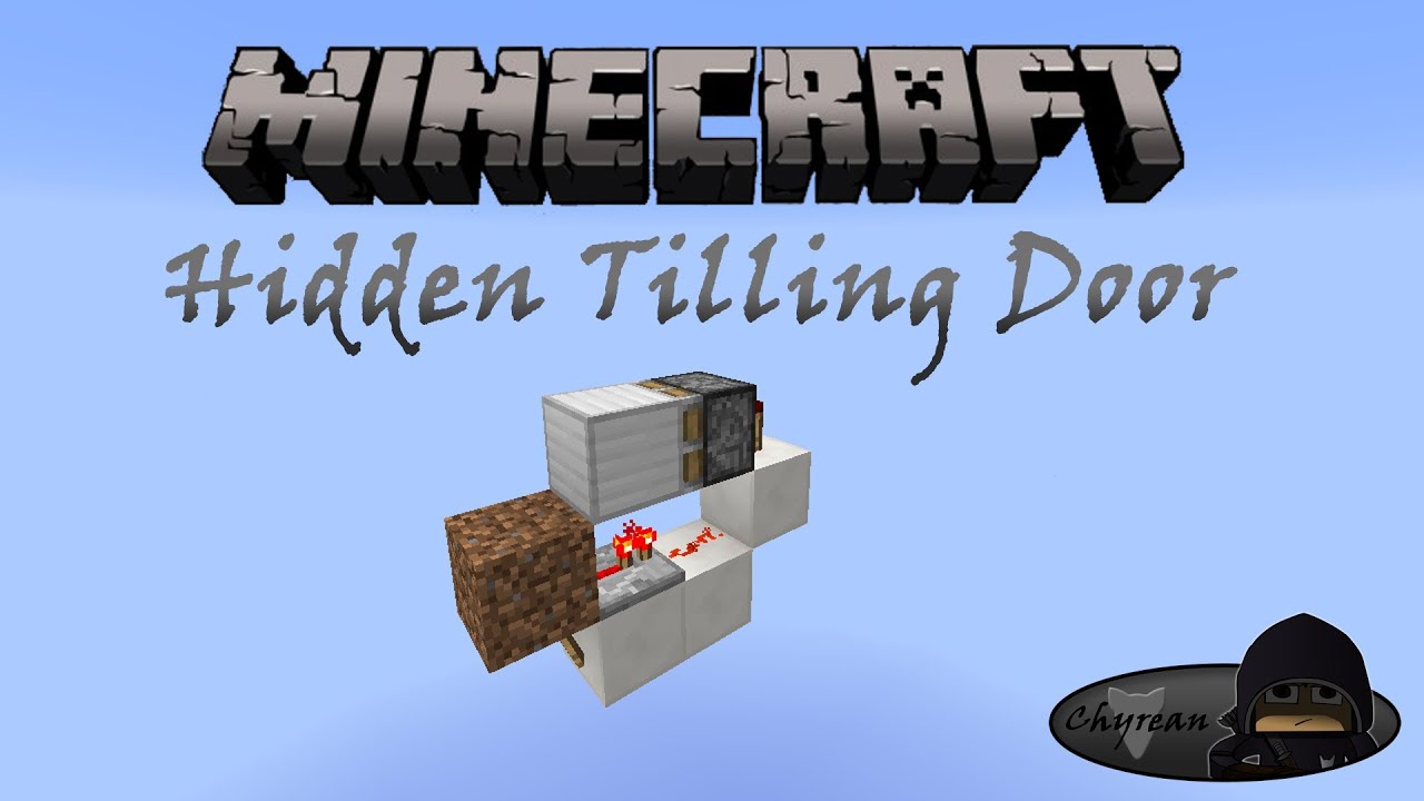 Minecraft: Hidden Tilling Door - YouTube