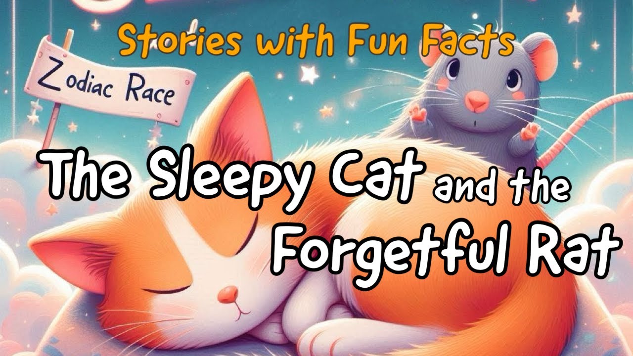 📚 The Sleepy Cat and the Forgetful Rat: Chinese Zodiac📚 Stories for ...