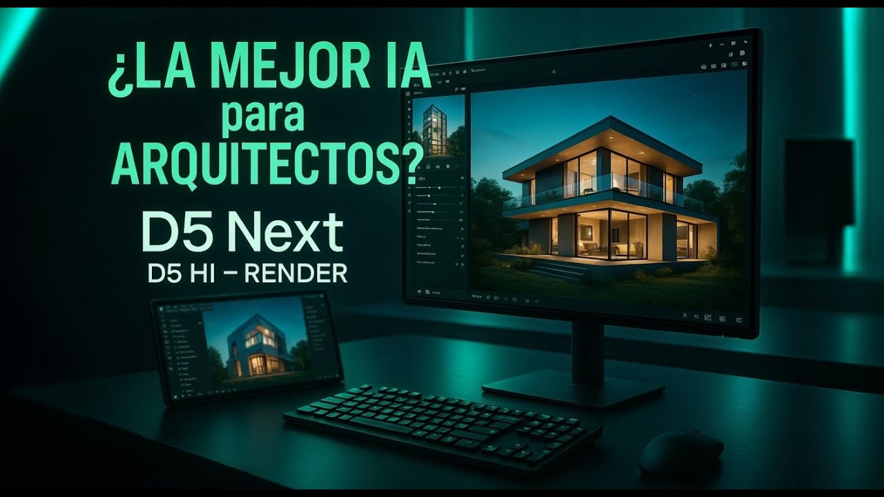 ¿LA MEJOR INTELIGENCIA ARTIFICIAL para ARQUITECTOS? D5 Next D5 HI ...