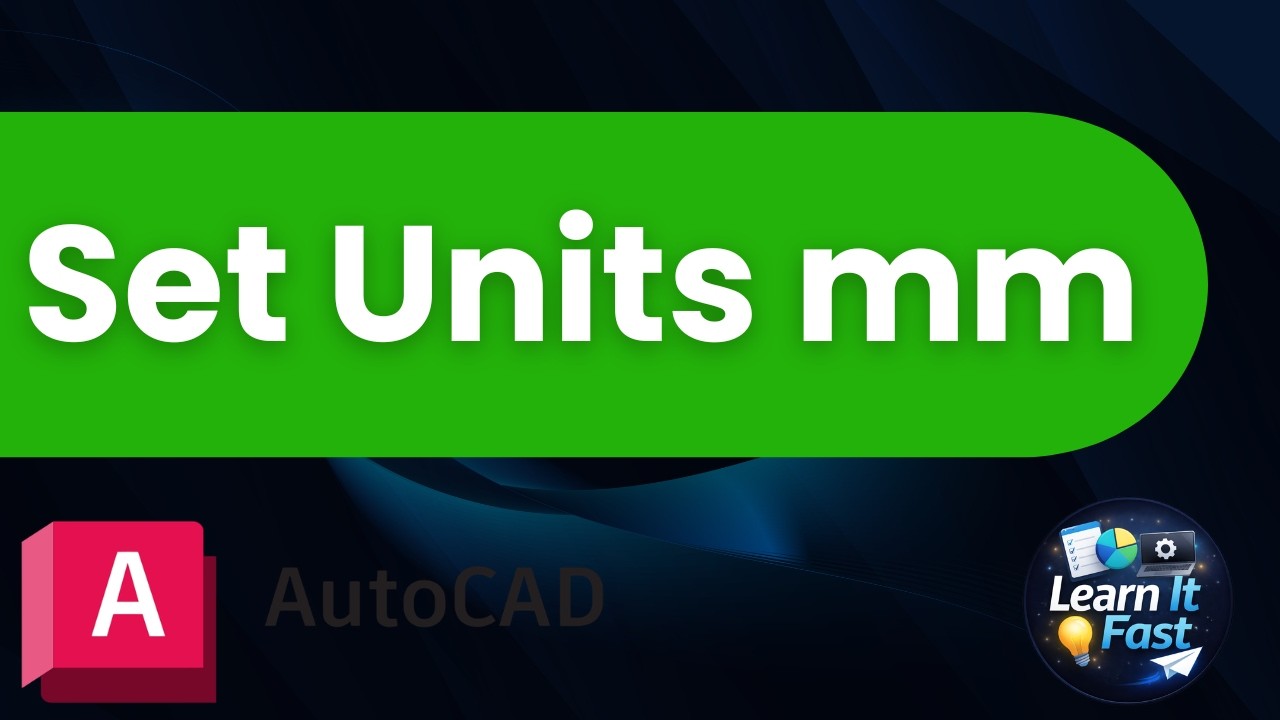 How to Set Units in mm in AutoCAD (2026 Updated) - YouTube