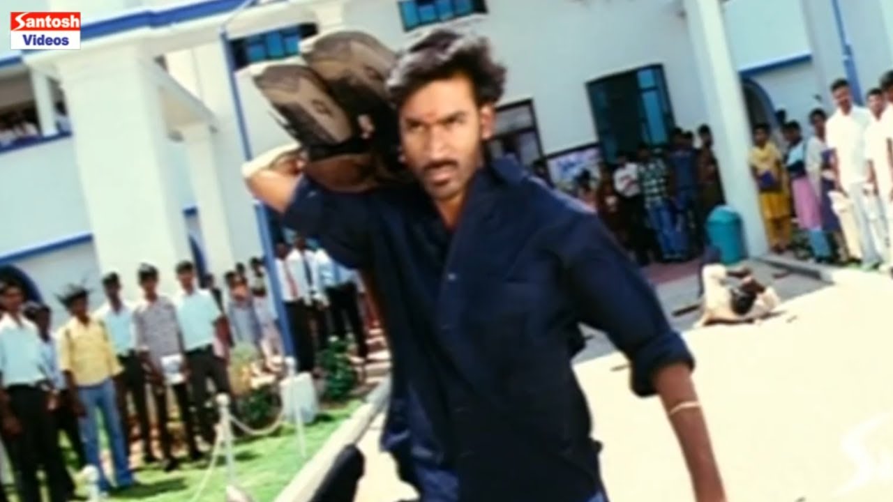 Dhanush College Fight Scene | Simha Puthrudu Scene | Tamannaah - YouTube