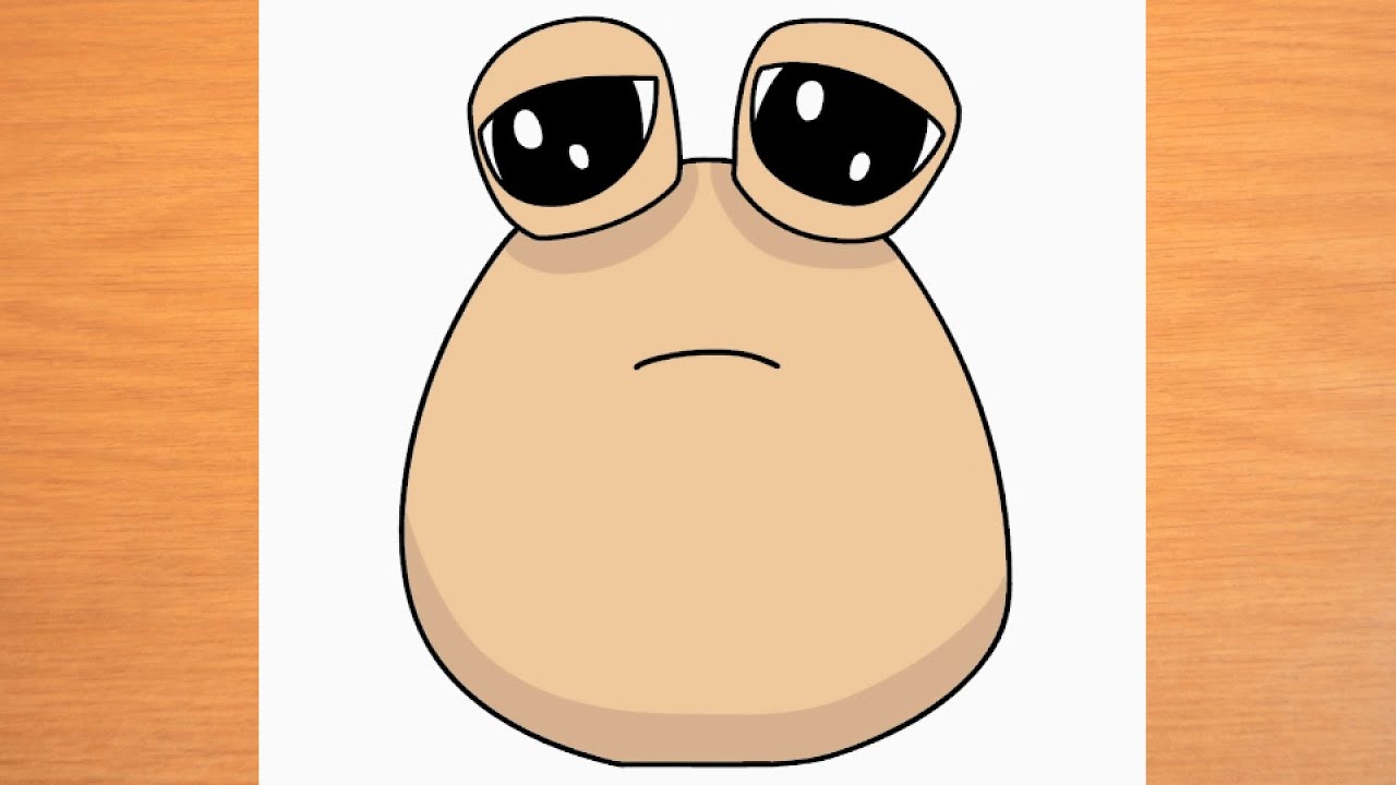 Como dibujar a Pou Triste - YouTube