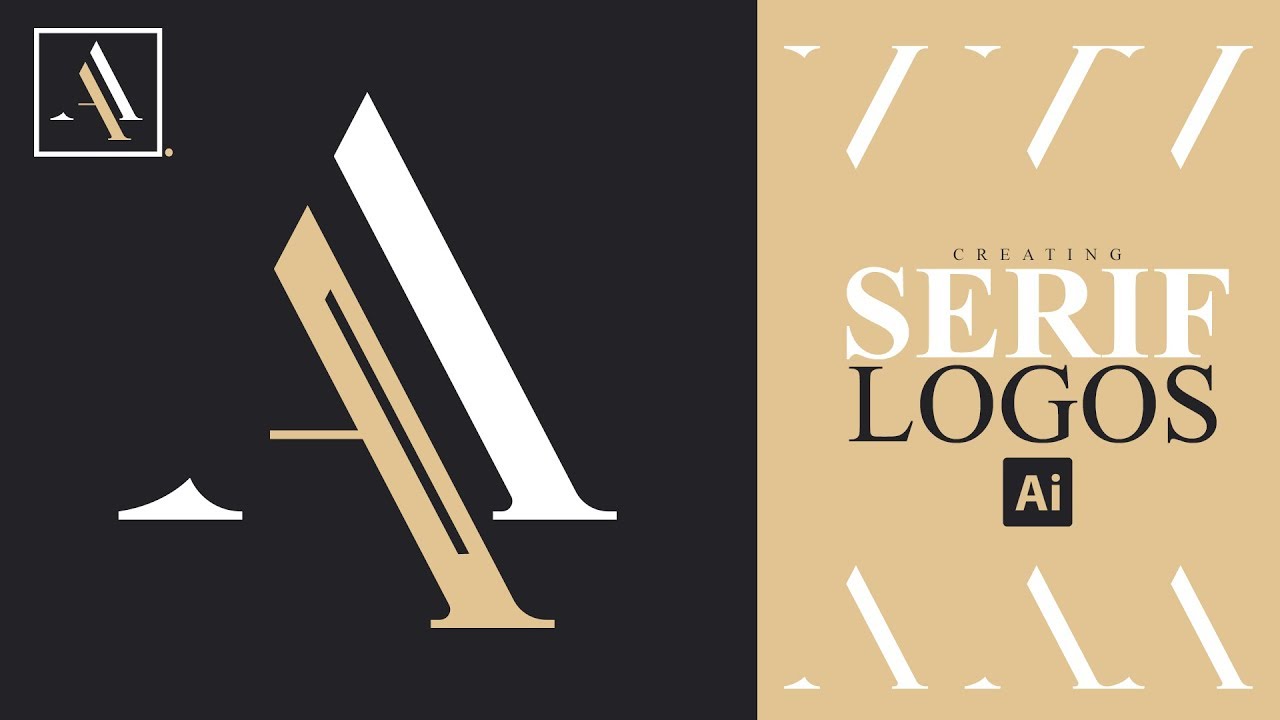 Illustrator Tutorial: Creating a Serif Logos Design - YouTube