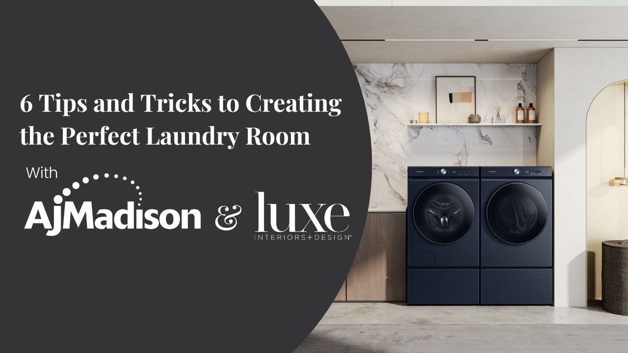6 Tips and Tricks to Creating the Perfect Laundry Room - YouTube