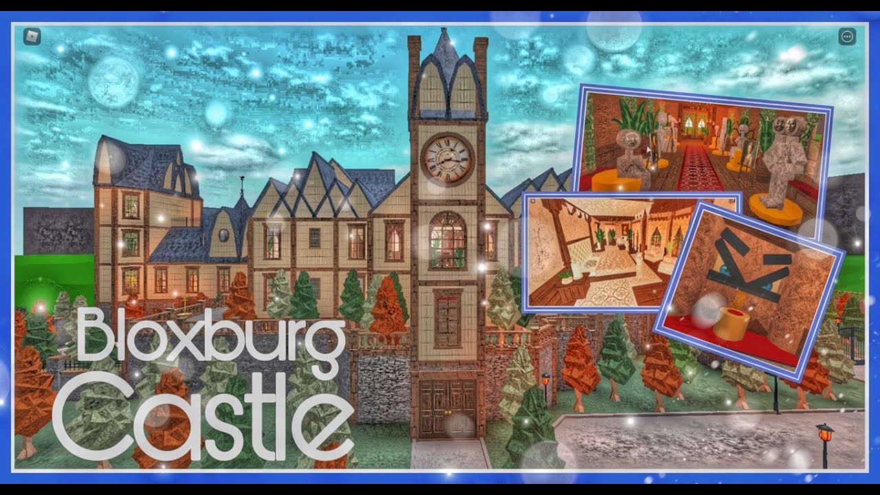 Huge Castle Tour (bloxburg) (Roblox) - YouTube