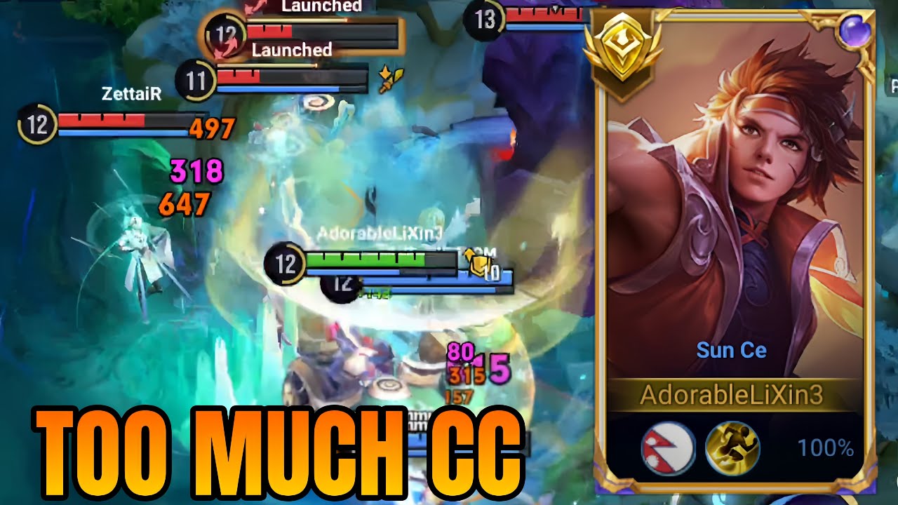 SUN CE BEST CLASH LANE HERO🔥GOOD FOR QUICK ROTATION AND CC ABILITIES💪 ...