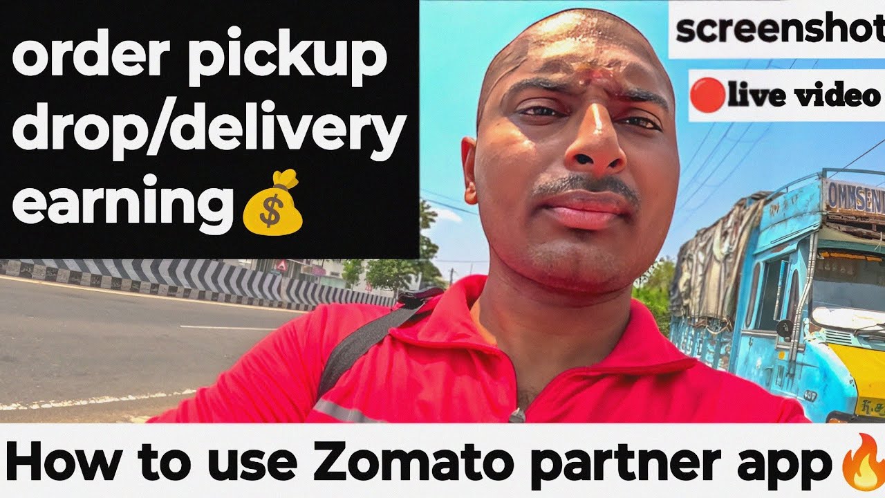 how to use Zomato🔥partner app tamil😈| order pickup drop/delivery boy ...