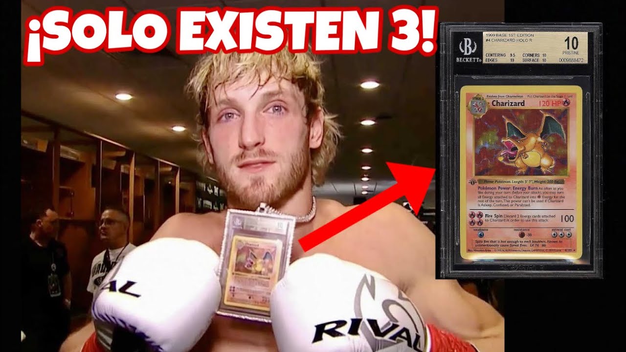 Logan Paul sube al ring con Charizard, la carta más valiosa de Pokemon ...