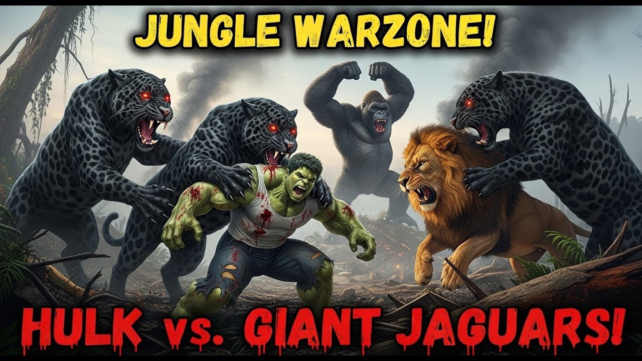 HULK DESTROYS THE JUNGLE! Giant Jaguar KILLS the Hulk! | FINAL BATTLE ...