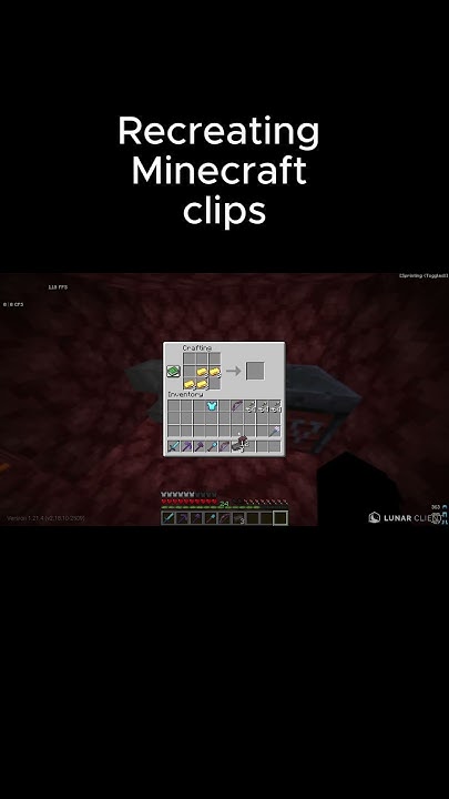 Recreating Minecraft clips - YouTube
