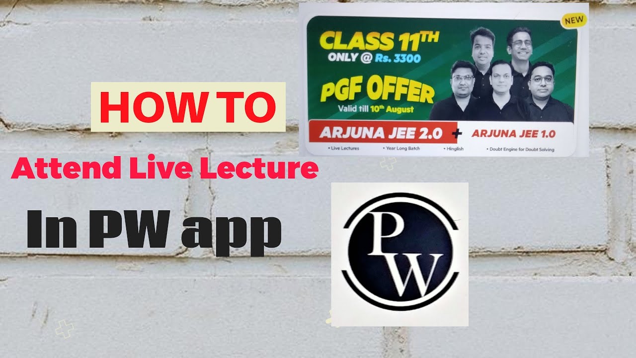 Attend Live Lecture in PW app #pw #physicswallah - YouTube