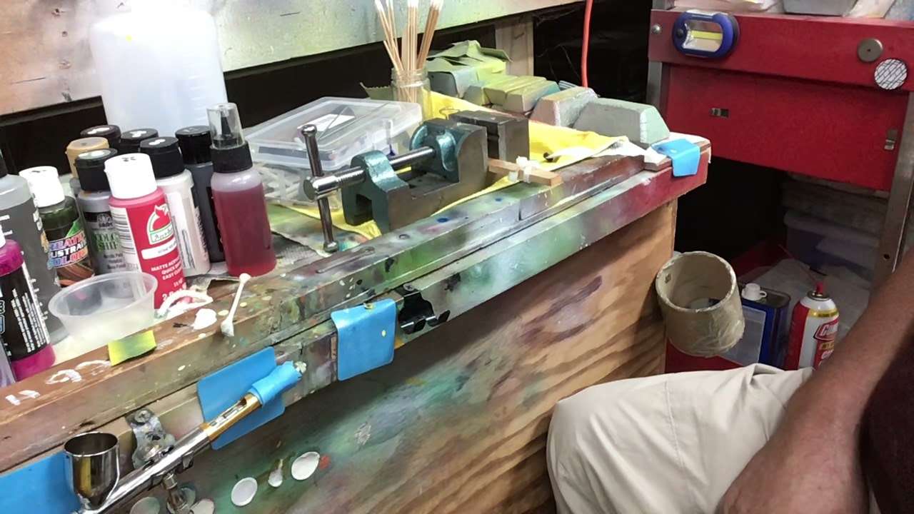 Fixing a bent Airbrush needle, Airbrush needle. - YouTube