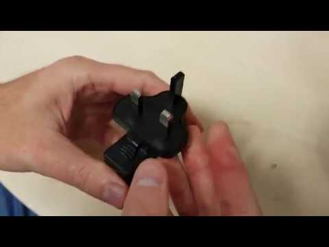 Phonak UK Plug Adapter to Universal USB Charger - YouTube