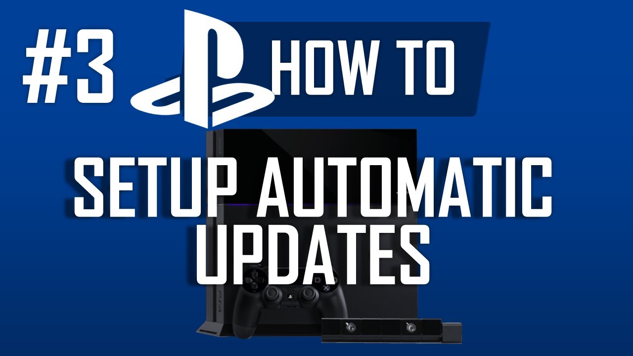 How to Setup Automatic Updates and Downloads on PS4 - YouTube