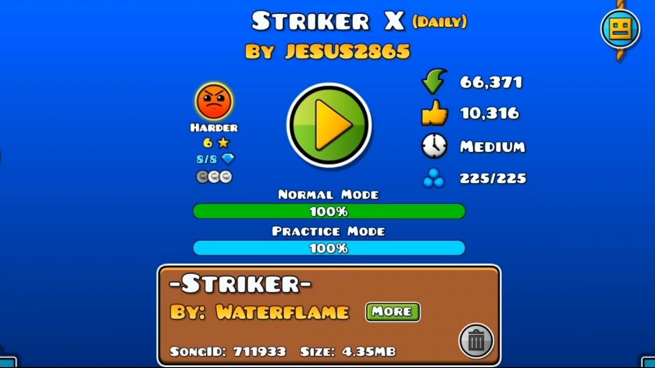Striker X By Jesus2865 | Geometry Dash - YouTube