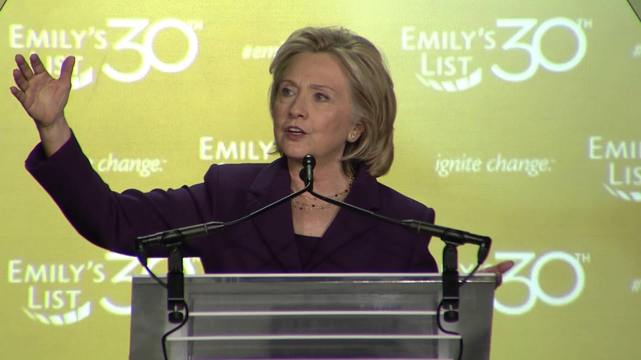 Hillary Clinton speaks at EMILY's List 30th Anniversary - YouTube