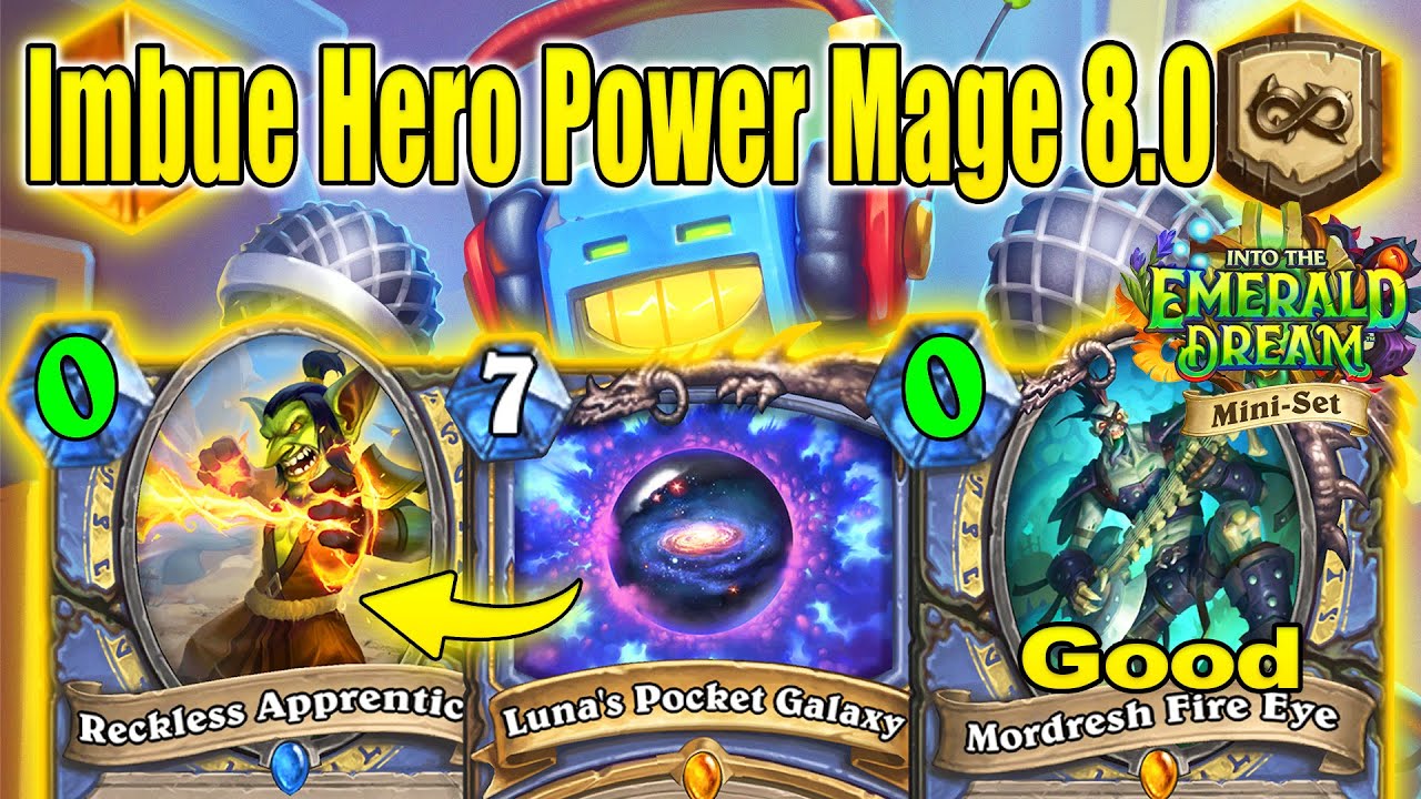 Over 100 Damage Hero Power Mage 8.0 Deck is CRAZY OP To Play Into the ...