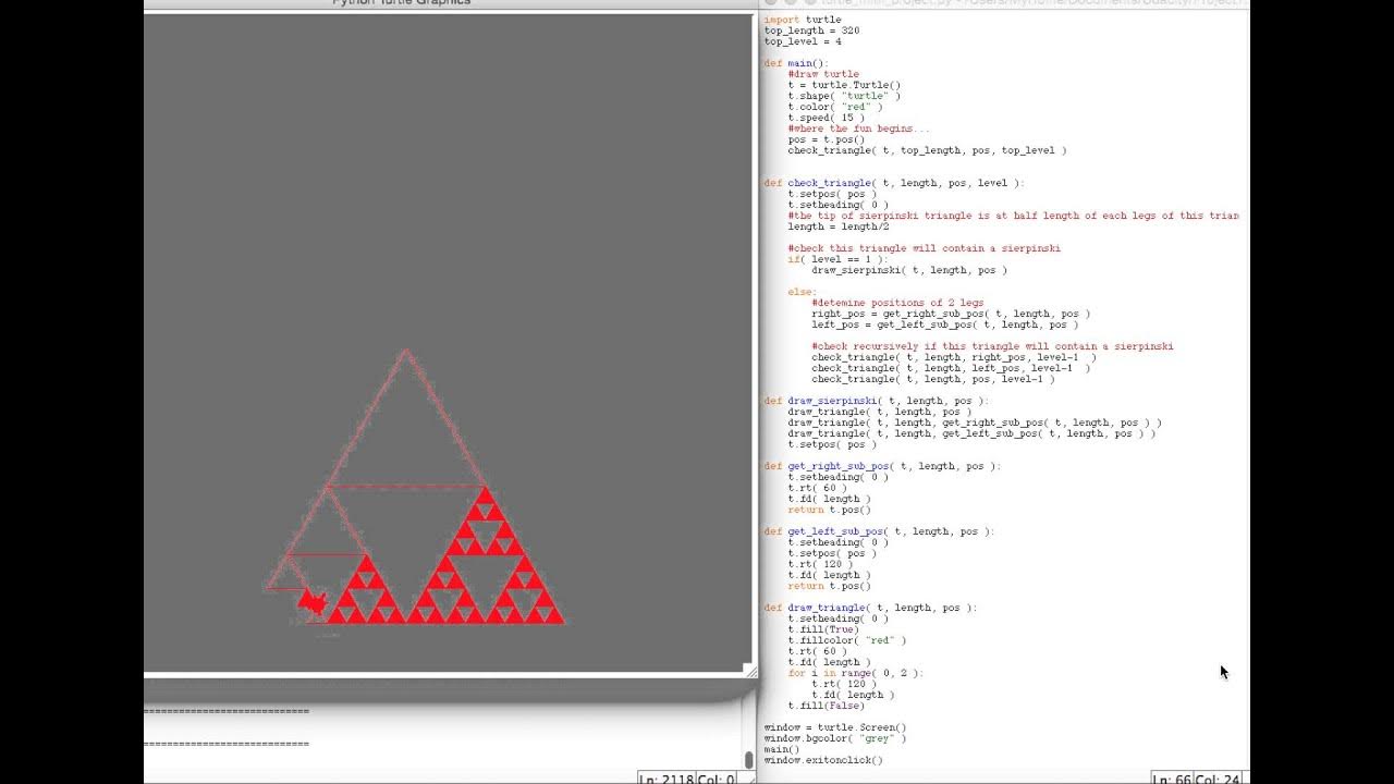 Sierpinski Triangle with Python - YouTube