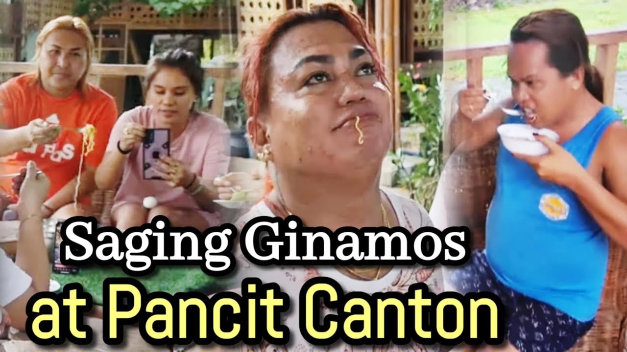 SAGING GINAMOS AT PANCIT CANTON / MERIENDANG PINOY - YouTube
