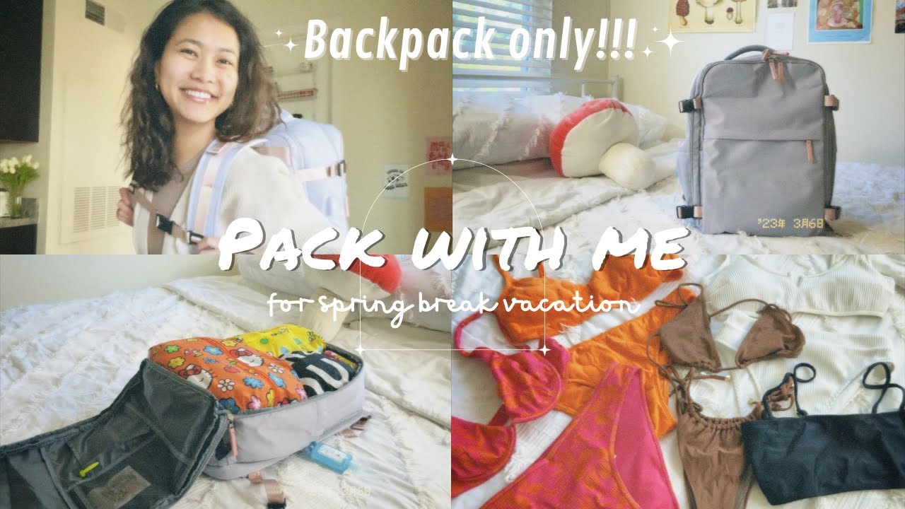 Pack with me using just a backpack! - YouTube
