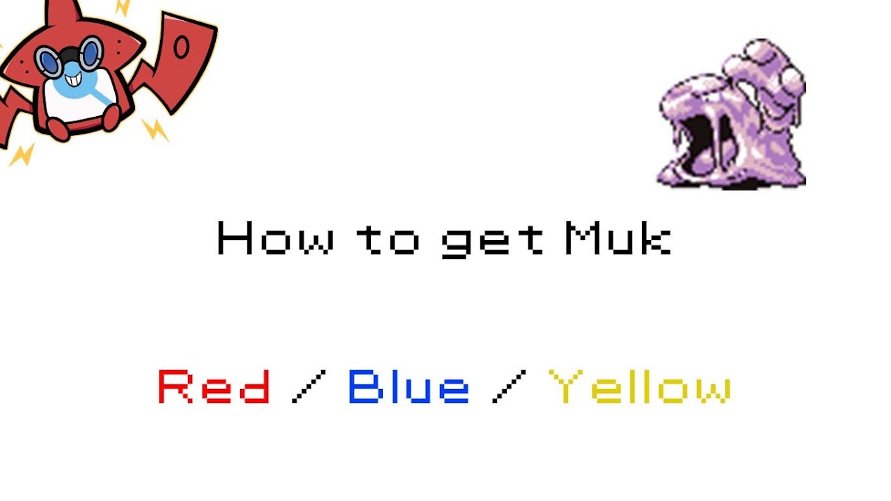 How to get Muk in Pokemon Red/Blue/Yellow [#089] - YouTube