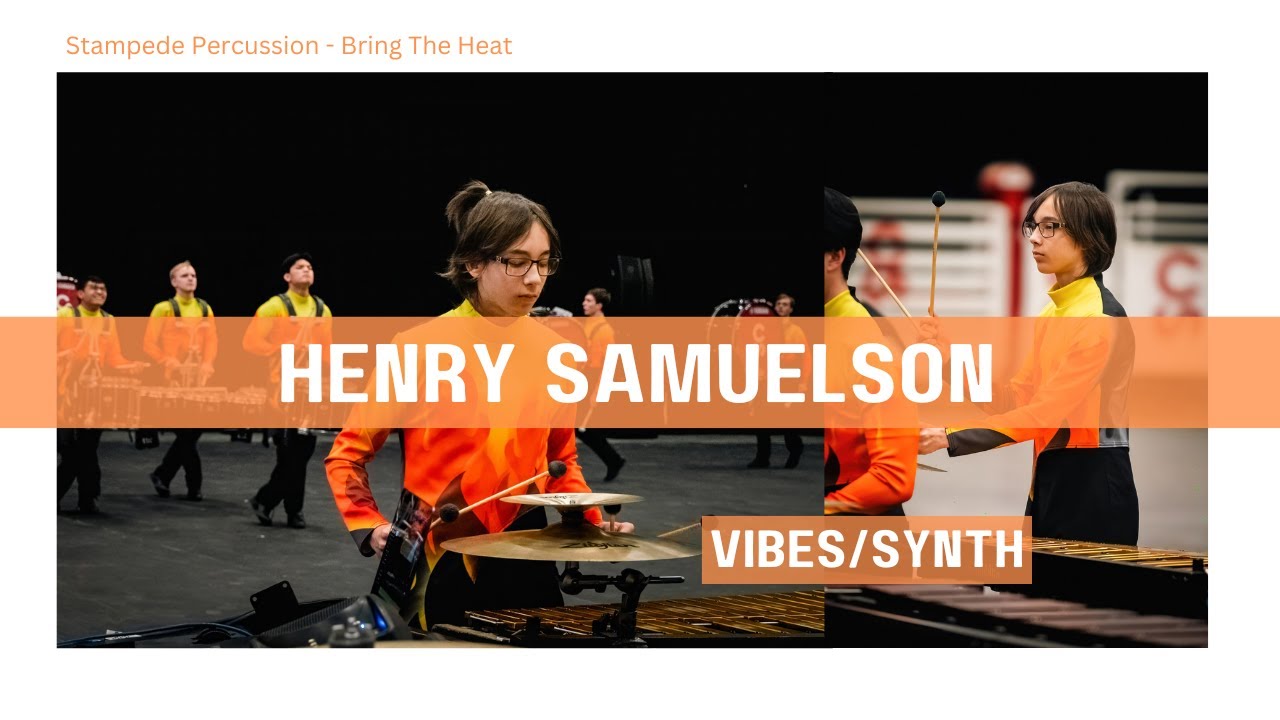 Calgary Stampede Showband Winter Percussion | Vibes/Synth Headcam | Henry Samuelson | - YouTube