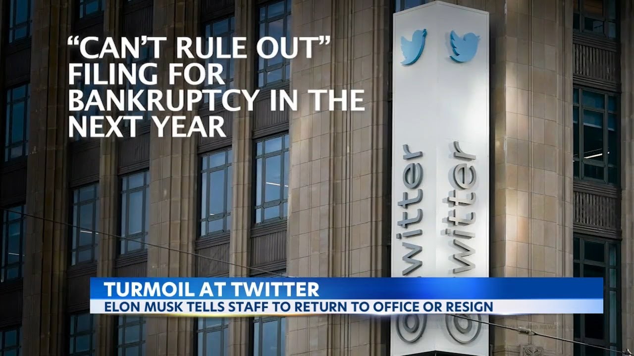 Twitter in turmoil as Musk demands workers return to the office - YouTube