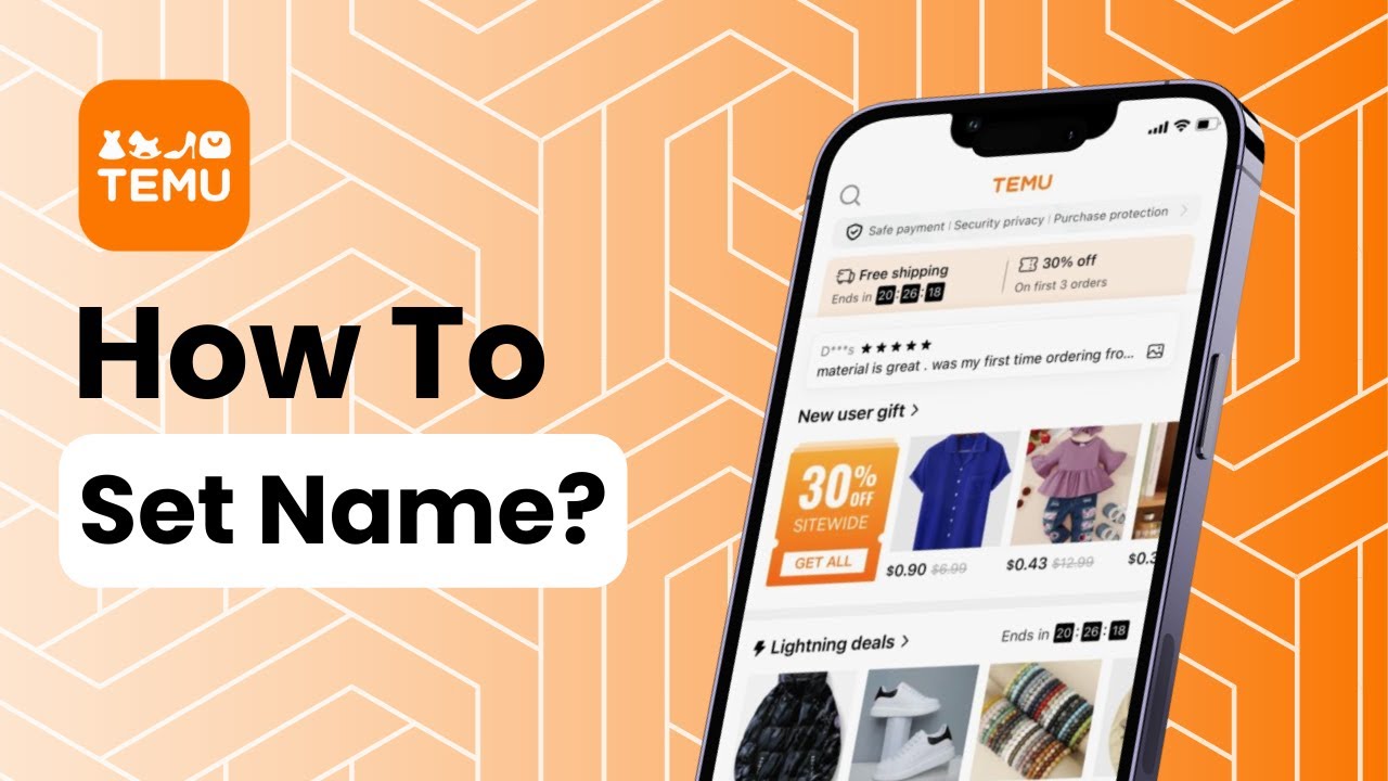How To Set Name On Temu? - YouTube