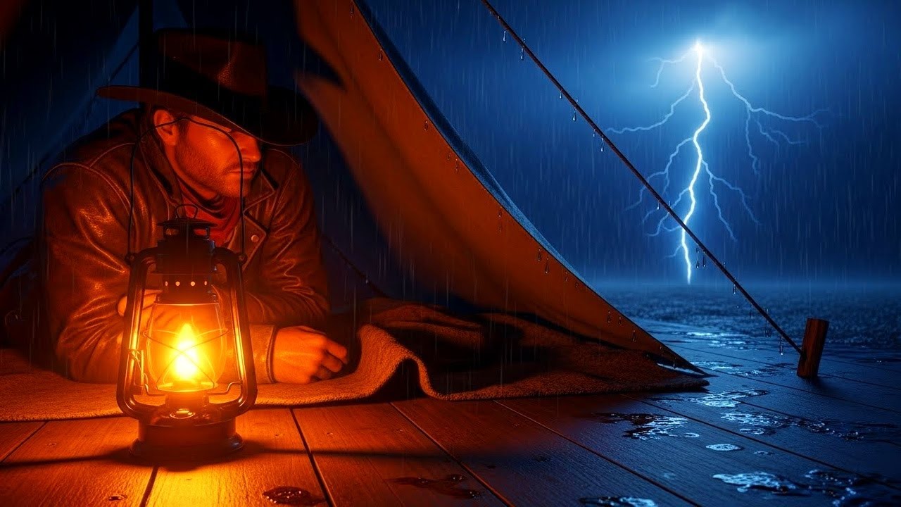 Arthur’s Lonely Campfire in a Violent Rainstorm - RDR2 ASMR Cozy ...