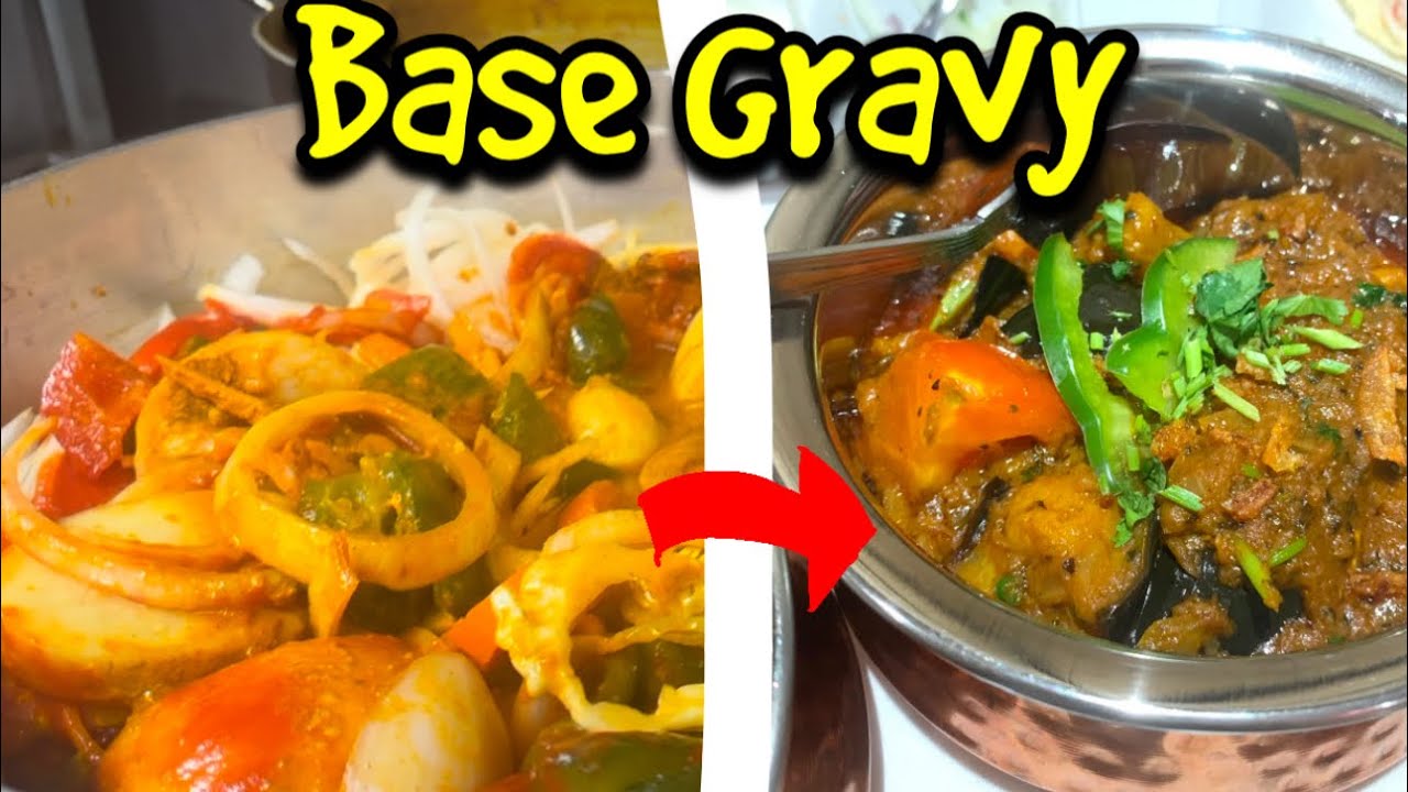 How to make Restaurant-Grade Base Gravy for Curry - YouTube