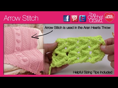 Crochet Arrow Stitch - YouTube