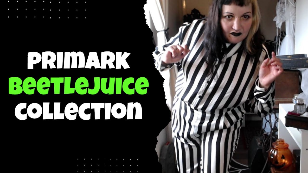 Primark Beetlejuice Collection Try-On: Spooky & Stylish Gothic Clothing ...