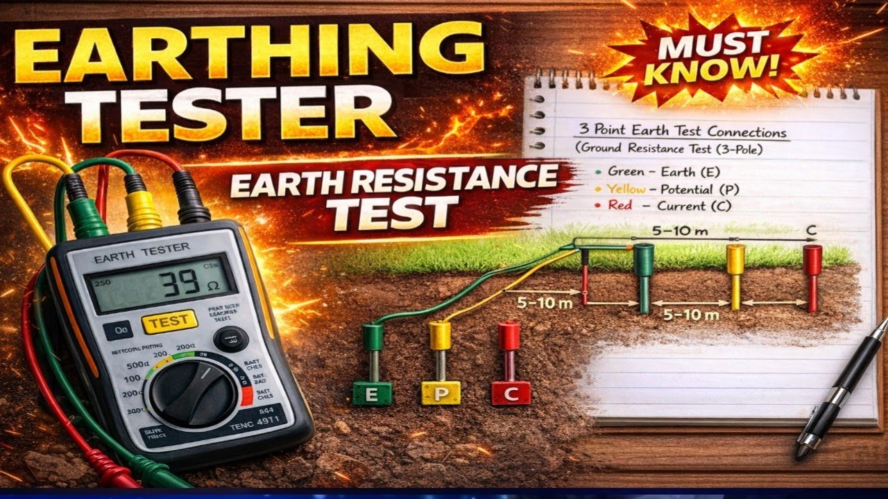 Earthing Tester kya hota hai? | Earth Resistance Test | Standard ...